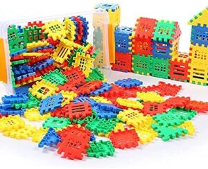 building blocks construction and connect toy sets, educational building toys building sets, develop tactile skills, creativity, sense of color,for preschool toddlers girls and boys-1418