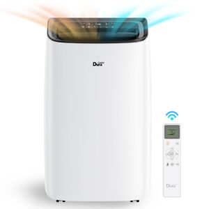 duracomfort cooling&heating portable air conditioners, 14000 btu(ashrae) /10400 btu (sacc), dehumidifier, fan, ac for room, up to 450 sq.ft