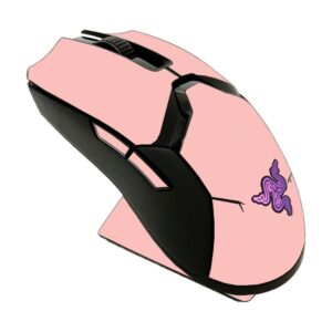 mightyskins skin compatible with razer viper ultimate - solid blush | protective, durable, and unique vinyl decal wrap cover | easy to apply, remove, and change styles | made in the usa