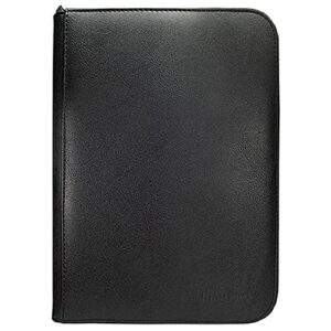 ultra pro - vivid 4-pocket zippered pro-binder: (black) protect up to 160 collectible trading cards, sports cards or valuable gaming cards, ultimate card protection