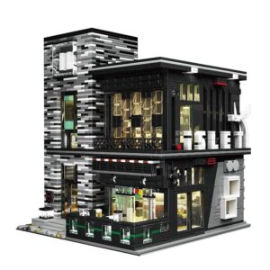 general jim's pub and restaurant city modular building blocks toy bricks set two level amazingly detailed building bricks moc toy set - for teens and adults