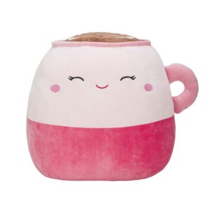 squishmallow jumbo 20" emery the latte - official kellytoy plush - large soft and squishy coffee stuffed animal toy for kids