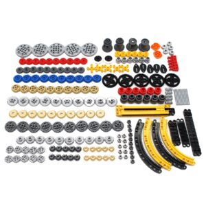 konhaovf 213pcs differential gear box set for technic series parts compatible with lego technic parts, diy gears assortment pack(liftarm, pins, axles, connectors) for technic building blocks set