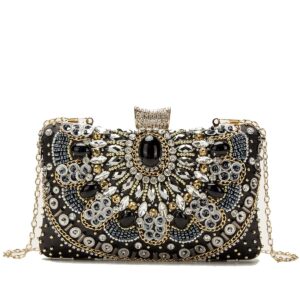 letode clutch purse for women with noble beaded sequin bag evening handbag