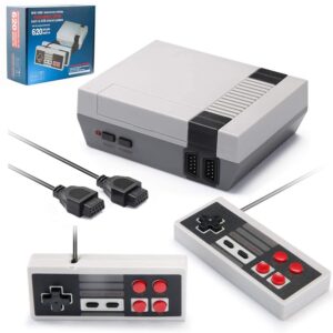 zeion classic retro game console - retro game console mini video game consoles with 620 games for handle gaming with 2 controllers