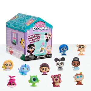 disney doorables mega village peek pack, series 6, 7, and 8, collectible toy figures, kids toys for ages 5 up, amazon exclusive by just play