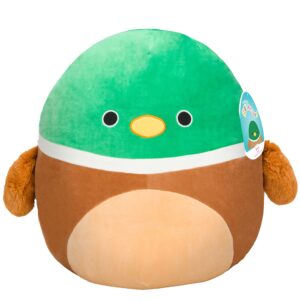 squishmallows original 16-inch large avery the mallard - official jazwares plush - collectible soft & squishy duck stuffed animal toy - add to your squad - gift for kids, girls & boys