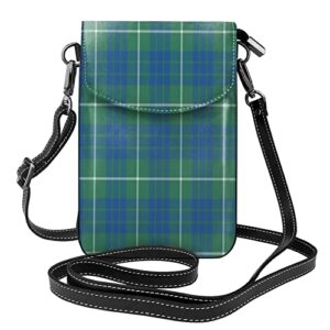 small crossbody scottish clan hamilton hunting ancient tartan crossbody purse bag fashion cell purse wallet for women/girls gift