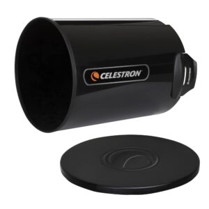 celestron – aluminum telescope dew shield with cover cap – fits 9.25” schmidt cassegrain and edgehd telescopes