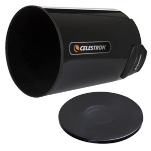 celestron – dew shield with cover cap – aluminum dew prevention – fits 11” schmidt cassegrain, edgehd, and rasa telescope