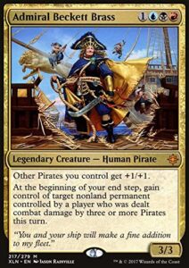 magic: the gathering singles admiral beckett brass (217) ixalan xln, multi-colored, xln217