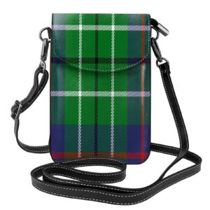 small crossbody scottish clan duncan tartan crossbody purse bag fashion cell purse wallet for women/girls gift