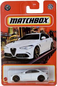 hot wheels matchbox 2016 alfa romeo giulia - white 47/100