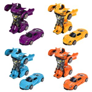 fb dino toys 4 pack pull back cars toys for 3 4 5 6 7 year old boys and toddlers, pull back transforming toys cars, christmas birthday kids gift toddler toys age 3-8