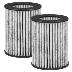 jorair true hepa replacement filters compatible with am-1a mini portable air purifier, hepa filters for model am-1a, 2 pack