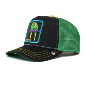 goorin bros. the farm summer nights capsule trucker hat, black twitterpated, one size