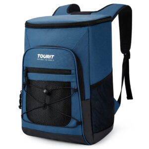 tourit cooler backpack insulated 33 cans leakproof backpack cooler lightweight for picnics, camping, hiking, beach, trip