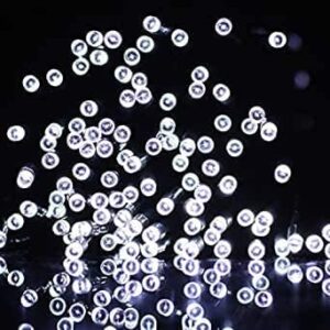 solar string lights outdoor led fairy lights solar fairy string light for garden fence home christmas tree party plaza 50 led white