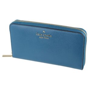 kate spade staci large continental wallet saffiano leather dark peacock