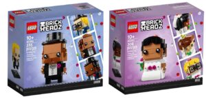 lego brickheadz bride 40383 & groom 40384 set (choose spouse set) (bride & groom)