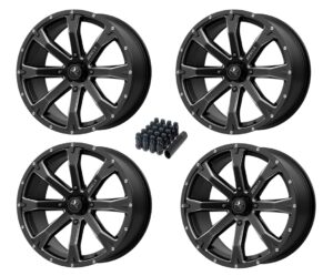 full set of msa m42 bounty 20x7 4/137 10mm wheels