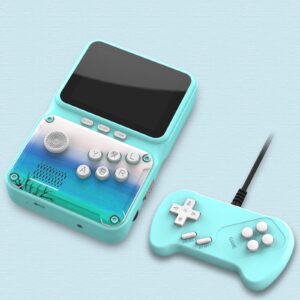 retro game console for boy, handheld game console with 500 classical nostalgic games 3.0 inch color screen support for connecting tv & two players, christmas birthday gifts (a)