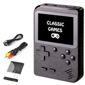 handheld games console with 400 classic games, handheld video game console with rechargeable battery, retro gaming console for kids, christmas birthday present game toy for boy girl children