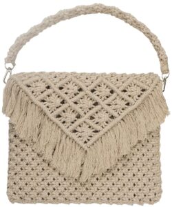 wicker purses for women, handmade straw bag, rattan purse (khaki)