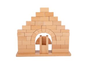 montessori toys for 3+ years roman arch bridge wooden toys baby games scientific construction stacked building blocks toddler learning educational toys gift for kid