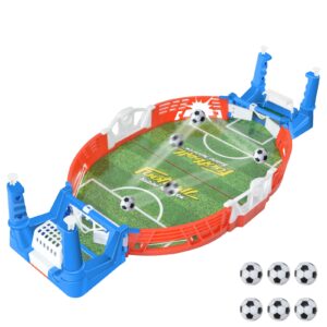 mini foosball games, tabletop football soccer pinball for indoor game room, table top foosball desktop sport board game for adults kids family game night fun (15"x 7" x 1/4")