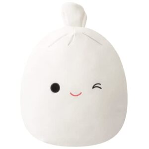 squishmallows original 14-inch dash white dumpling with winky eye - large ultrasoft official jazwares plush