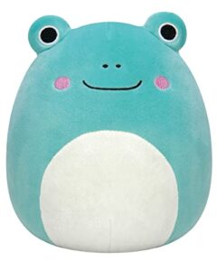 squishmallows original 12-inch ludwig teal frog with mint green belly - medium-sized ultrasoft official jazwares plush