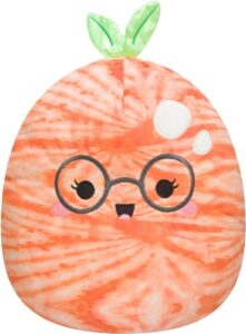 squishmallows original 14-inch judy orange tie-dye tangerine with glasses - large ultrasoft official jazwares plush