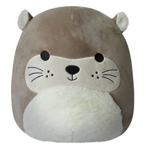 squishmallows 14-inch light brown otter with fuzzy ears plush - add rie to your squad, ultrasoft stuffed animal large plush toy, official kelly toy plush