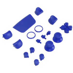 key replacement shell, transparent portable durable sensitive buttons replacement button set for ps5 gamepad handle accessories for ps5 controller(blue)