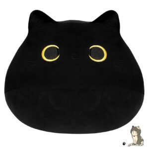 black cat plush, black cat plushie, cat plush, cat pillow plush, cat pillow, giant cat plush cat plush, black cat plush, kawaii cat plush, cat plush pillow, black cat stuffed animal, plush pillow