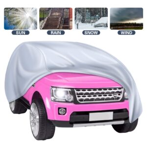 zhyawza kids ride-on toy car cover, outdoor waterproof protection for electric battery-powered children's wheeled toy car-general type ， against wind, rain,snow and dust, 52" l x 28.2" w x 24" h