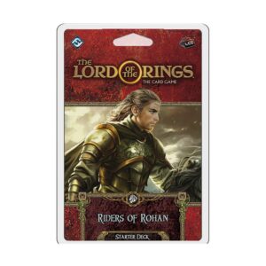 the lord of the rings the card game riders of rohan starter deck - cooperative adventure game, strategy game, ages 14+, 1-4 players, 30-120 min playtime, made by fantasy flight games