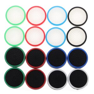 solustre 16 pcs button cap joystick thumb grip cap handgrip gaming stand qgrips joystick caps for game machine silicone grips thumb grips thumb stick cover handle cover shine