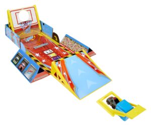 little tikes® my first cars™ crazy fast™ 4-in-1 dunk’n, stunt’n, game’n set with one exclusive pullback toy car vehicle, goes up to 50ft!