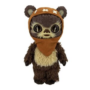 mattel star wars galactic pals plush toy, ewok 11-inch soft doll set with carrier & personality profile card for personalized experience