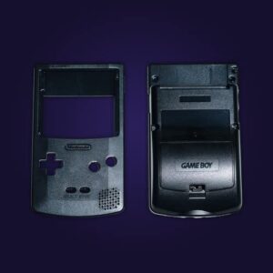 funnyplaying game boy color q5 laminated ips ready shell (black)