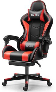 shuanghu gaming chair high back computer pc ergonomic video office chairs gamer chair with footrest video support reclining video computer chair desk chair leather gaming chair