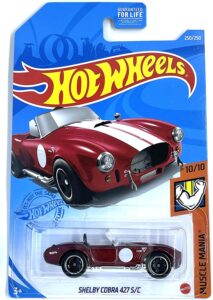 hot wheels 2022 - shelby cobra 427 s/c - 250/250 [red] - muscle mania 10/10