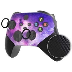 extremerate asr version redesigned shell for xbox core wireless controller - performance rubberized grip, anti sticks rubbing rings - custom faceplate for xbox series x & s controller - nebula galaxy