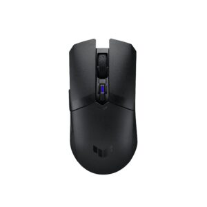 asus tuf m4 gaming wireless gaming mouse | dual wireless modes - bluetooth/rf 2.4 ghz, 12k dpi optical sensor, 6 programmable buttons