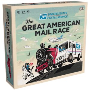 usps great american mail race: a letter-carrying family board game for kids 10+ and adults