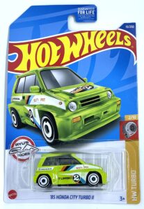 hot wheels 2022 - '85 honda city turbo - 13/250 [green] - hw turbo 2/10