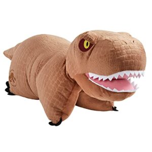 pillow pets jurassic world trex dinosaur, 16" stuffed animal plush dino