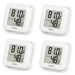 indoor digital humidity 4pack, hygrometer digital hygrometer family indoor thermometer , high-precision temperature and humidity monitors for greenhouses, reptiles, cigar boxes, cellars, offices